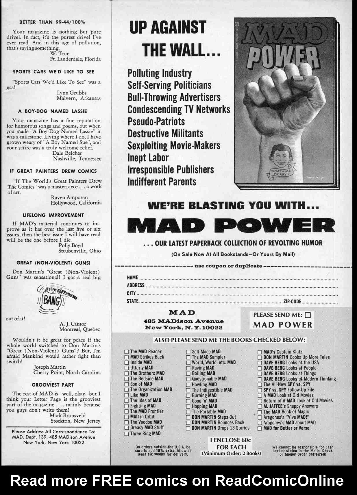 Read online MAD comic - Issue #139