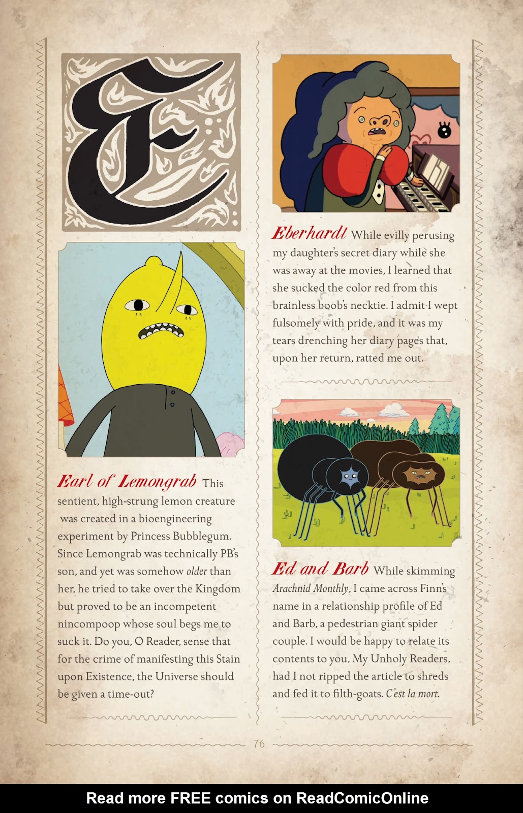 Read online The Adventure Time Encyclopaedia comic - Issue # TPB (Part 1)