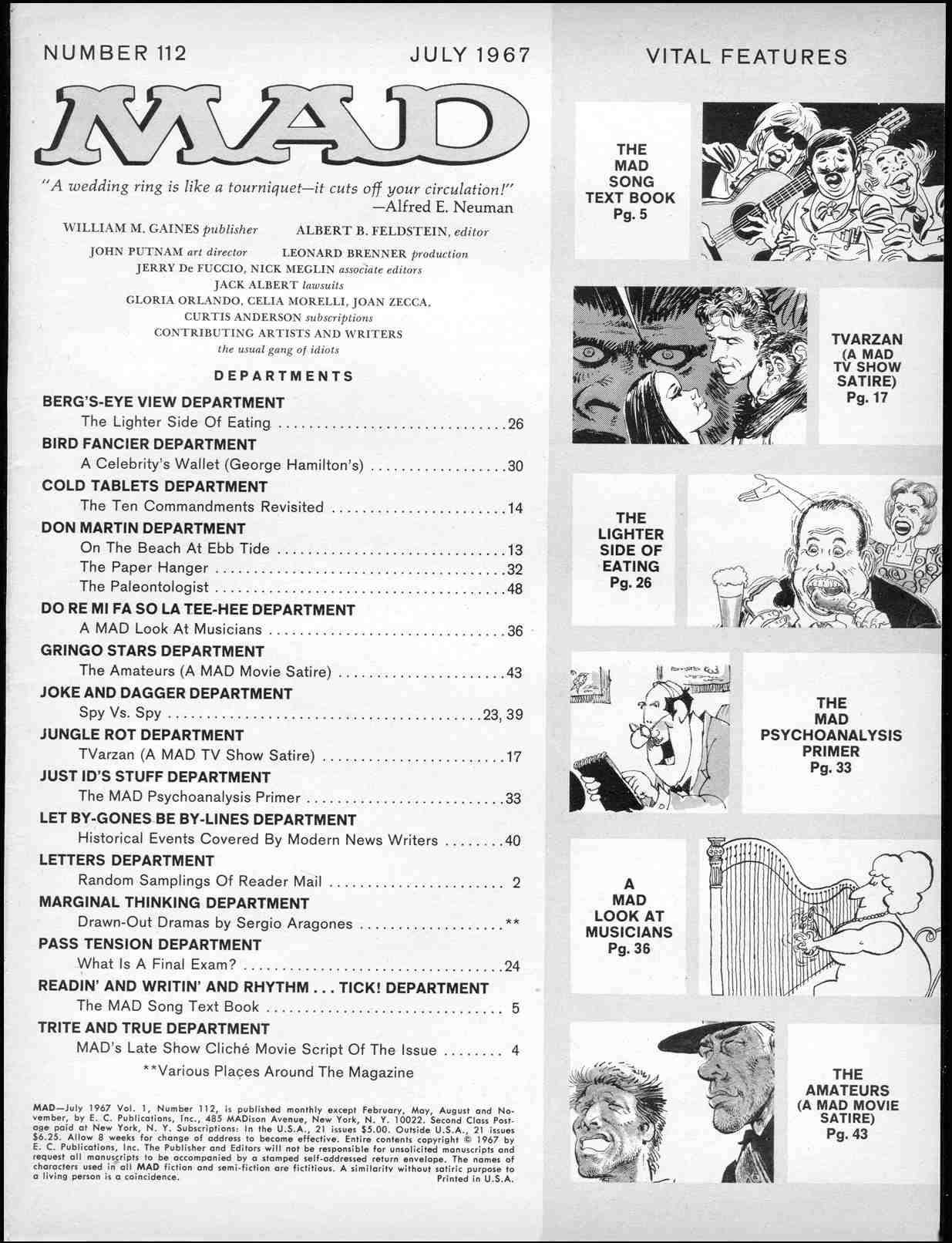 Read online MAD comic - Issue #112