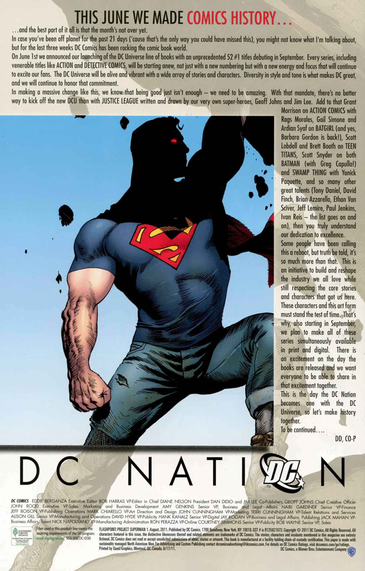 Read online Flashpoint: Project Superman comic - Issue #1