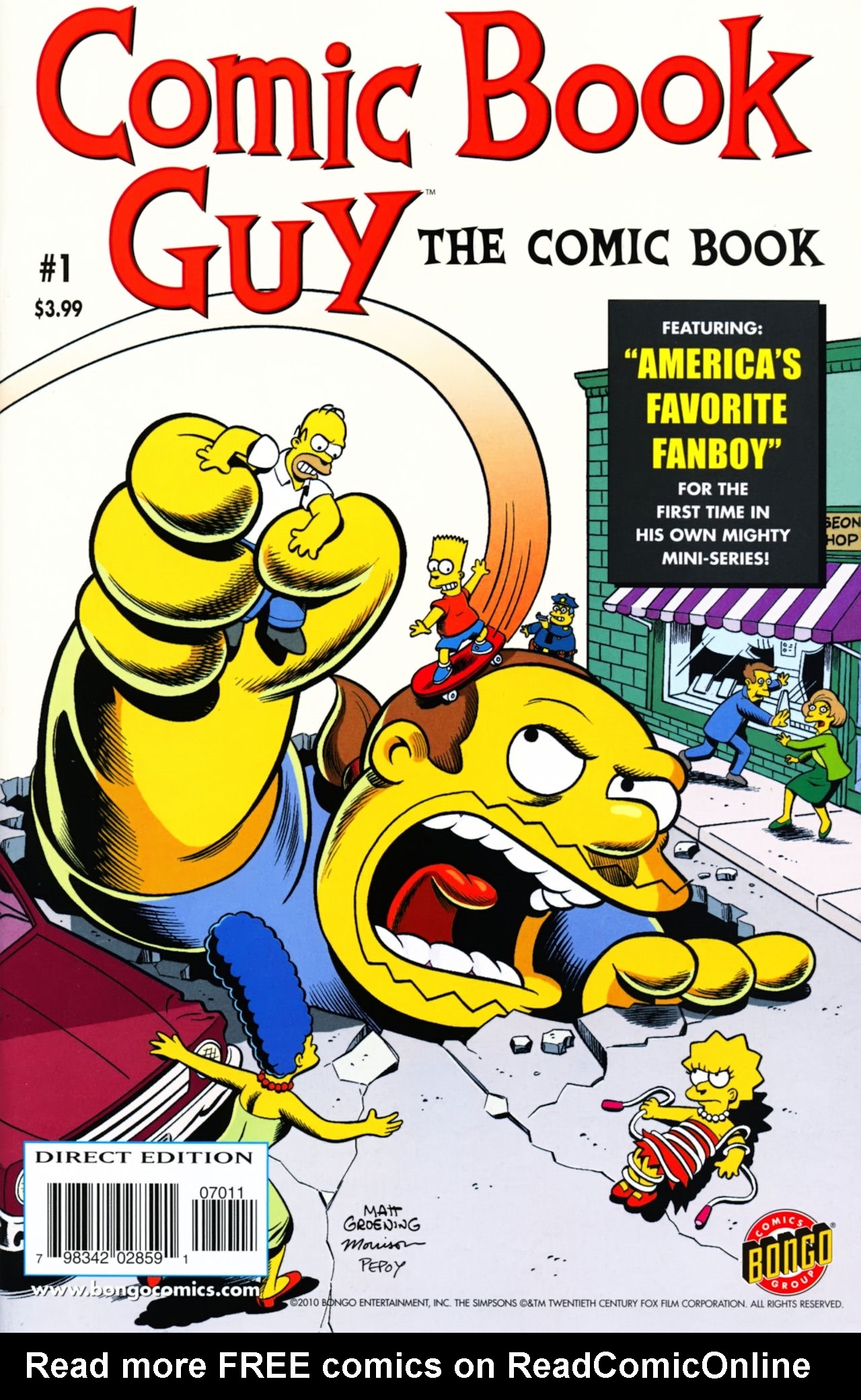 Read online Bongo Comics presents Comic Book Guy: The Comic Book comic ...