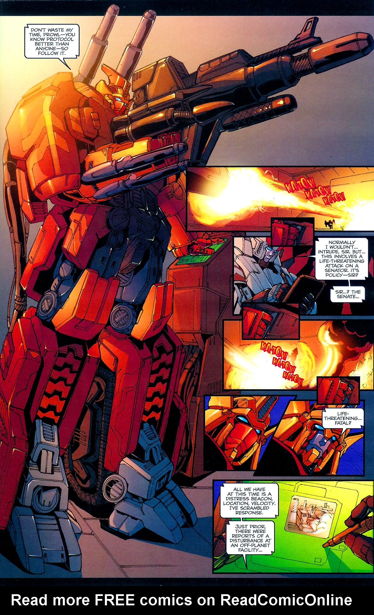 Read online The Transformers Megatron Origin comic - Issue #1