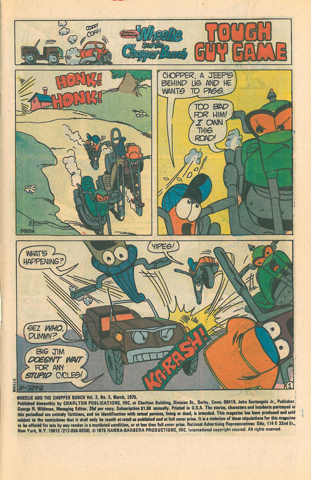 Read online Wheelie and the Chopper Bunch comic - Issue #5