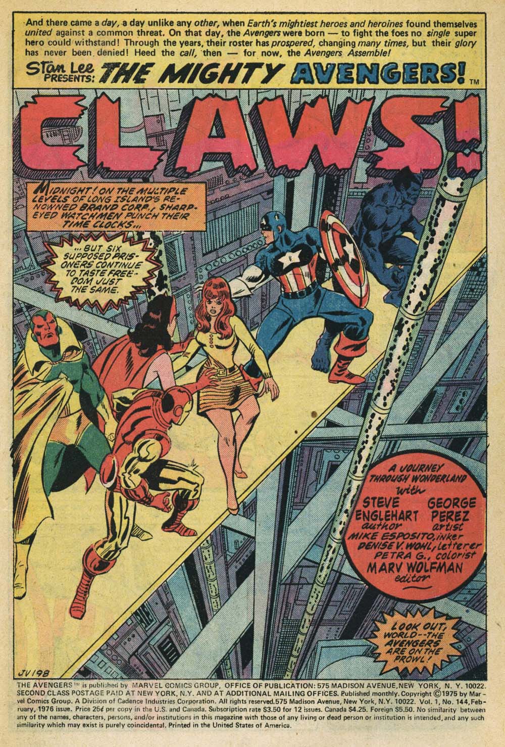 Read online The Avengers (1963) comic - Issue #144