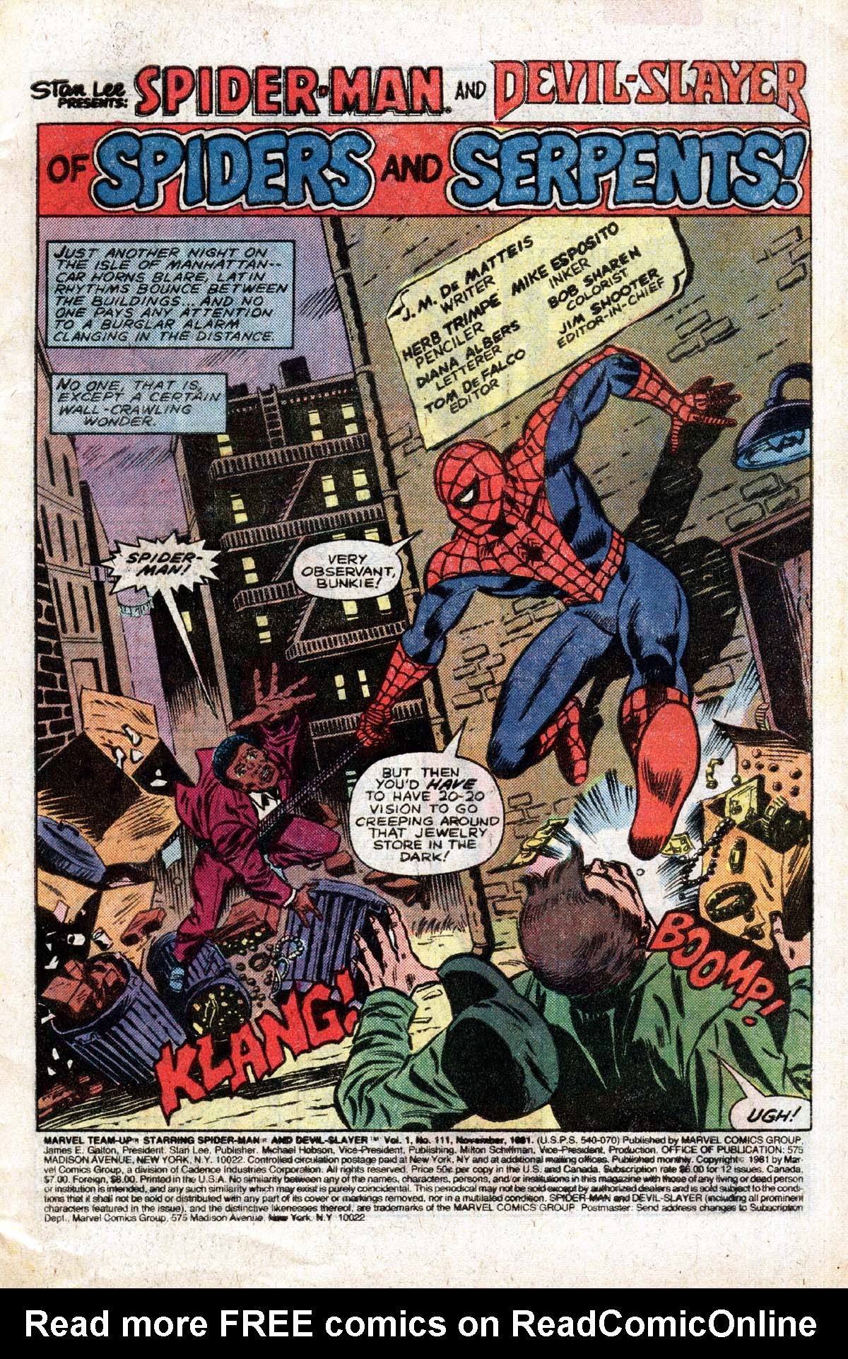 Read online Marvel Team-Up (1972) comic - Issue #111