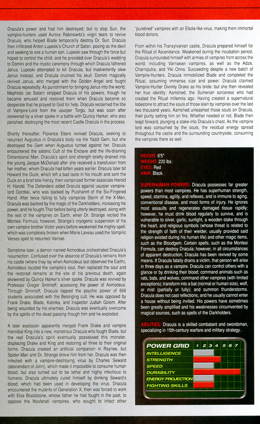 Read online Official Handbook of the Marvel Universe: Horror 2005 comic ...