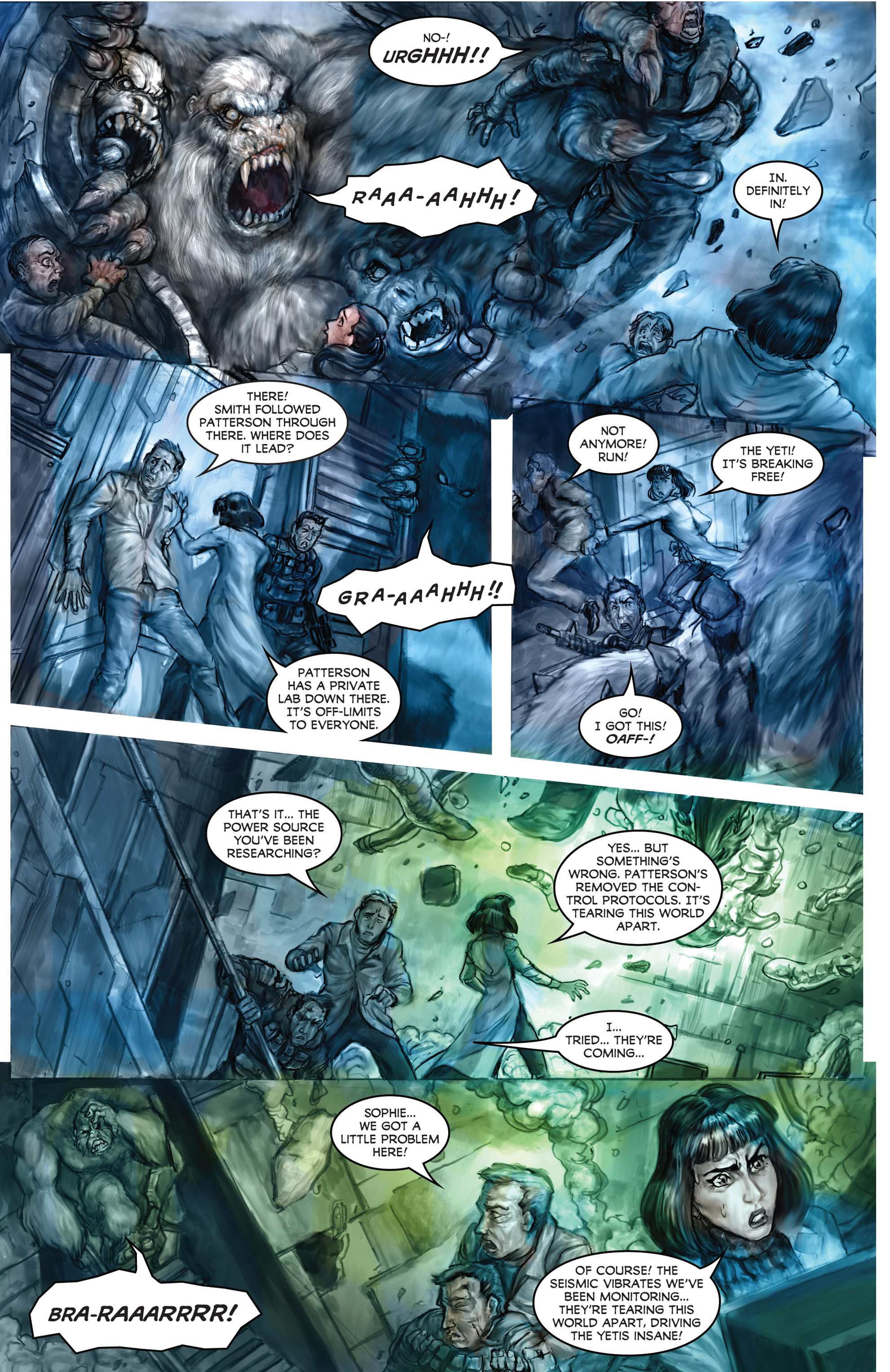 Read online American Mythology Dark: Werewolves vs Dinosaurs comic ...