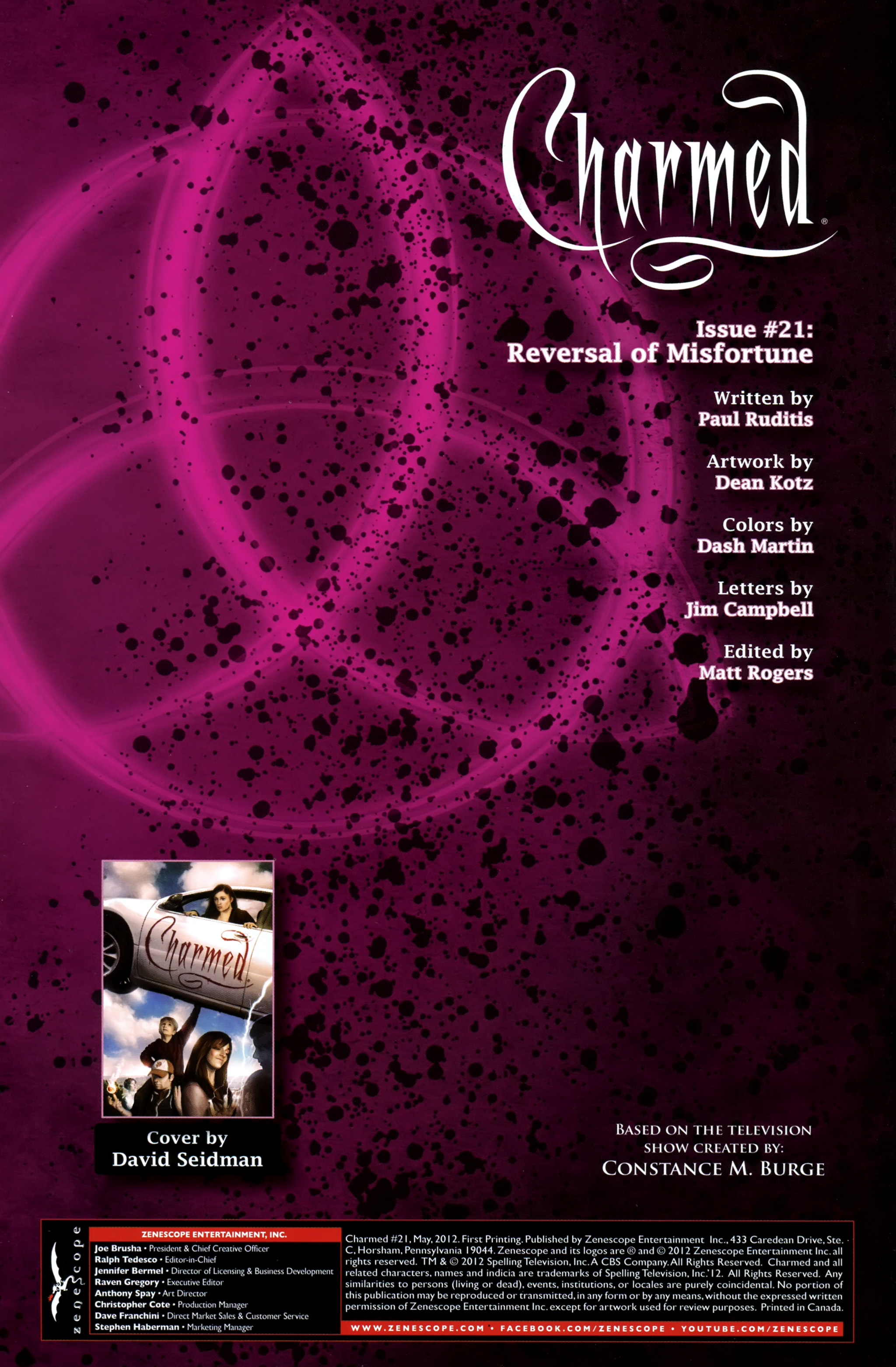 Read online Charmed comic - Issue #21