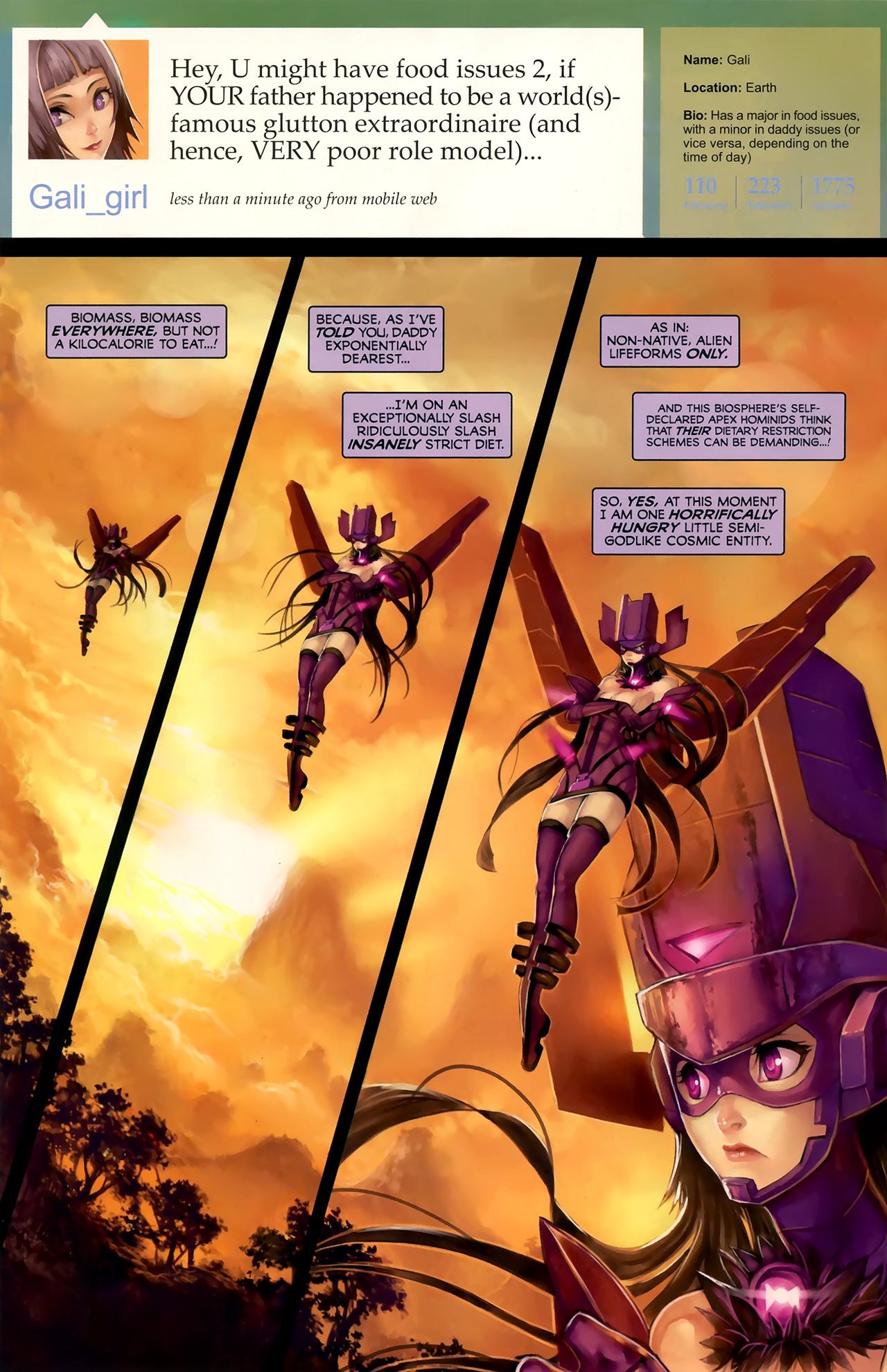 Read online Galacta: Daughter of Galactus comic - Issue # Full
