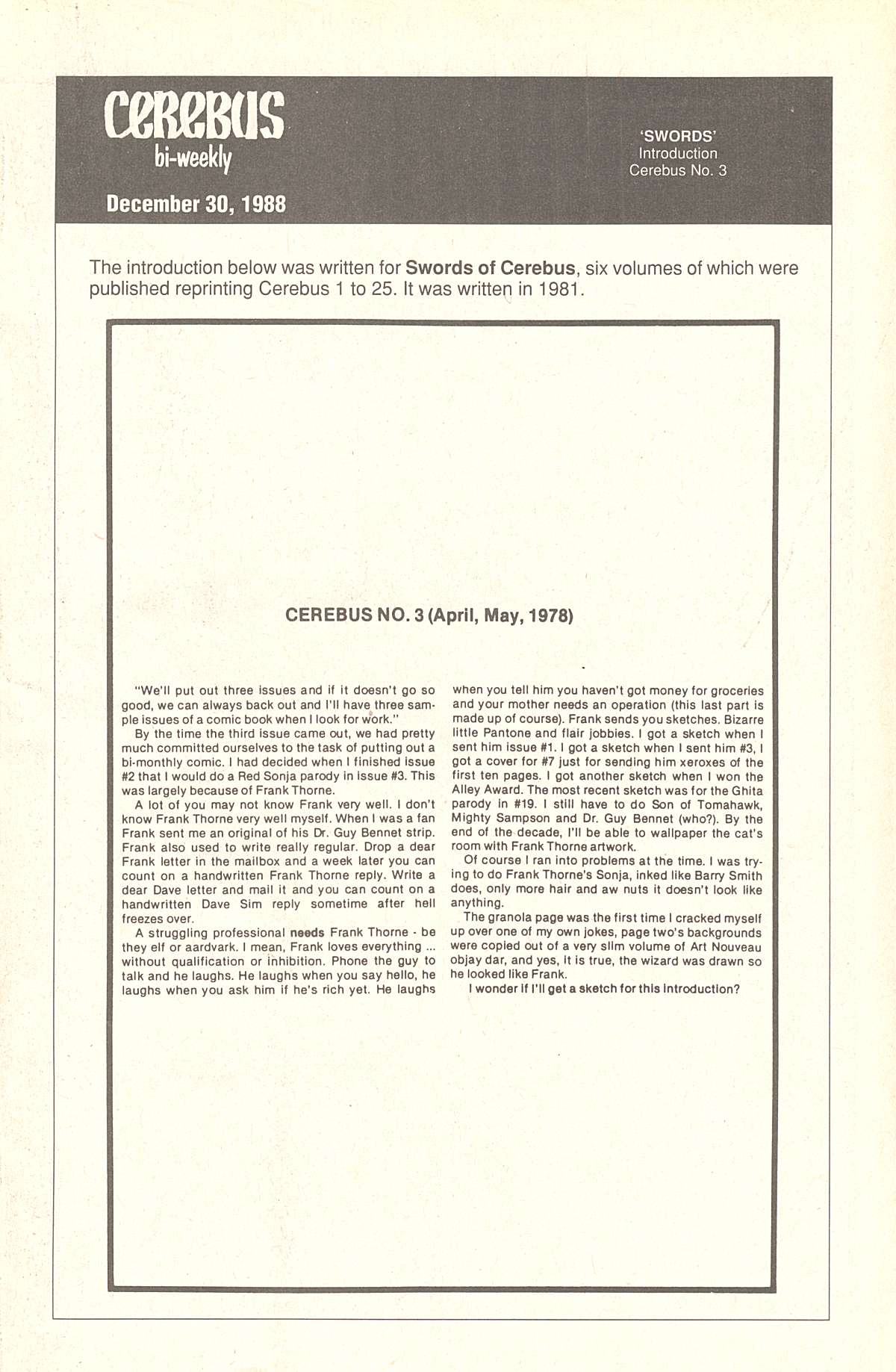 Read online Cerebus comic - Issue #3