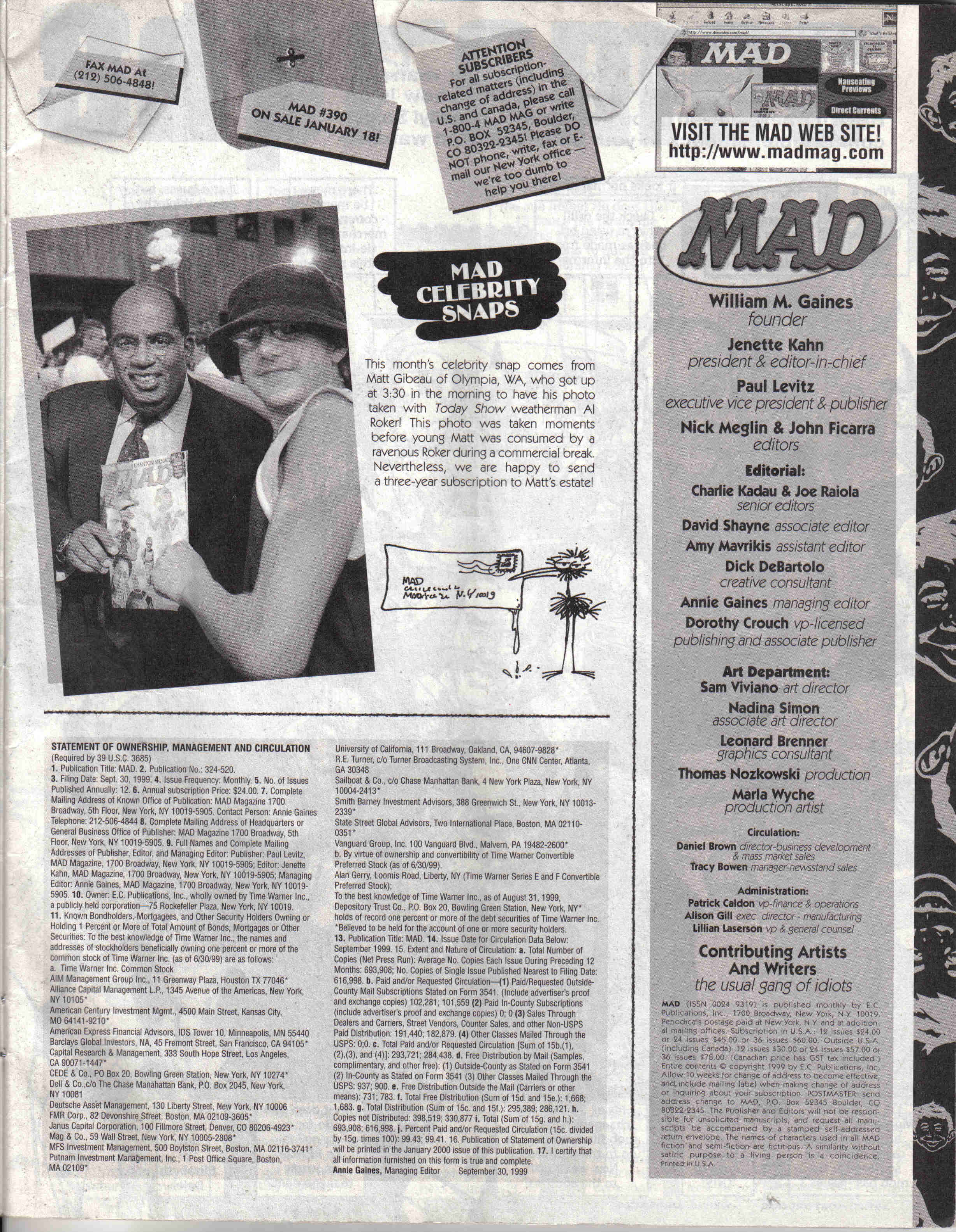 Read online MAD comic - Issue #389