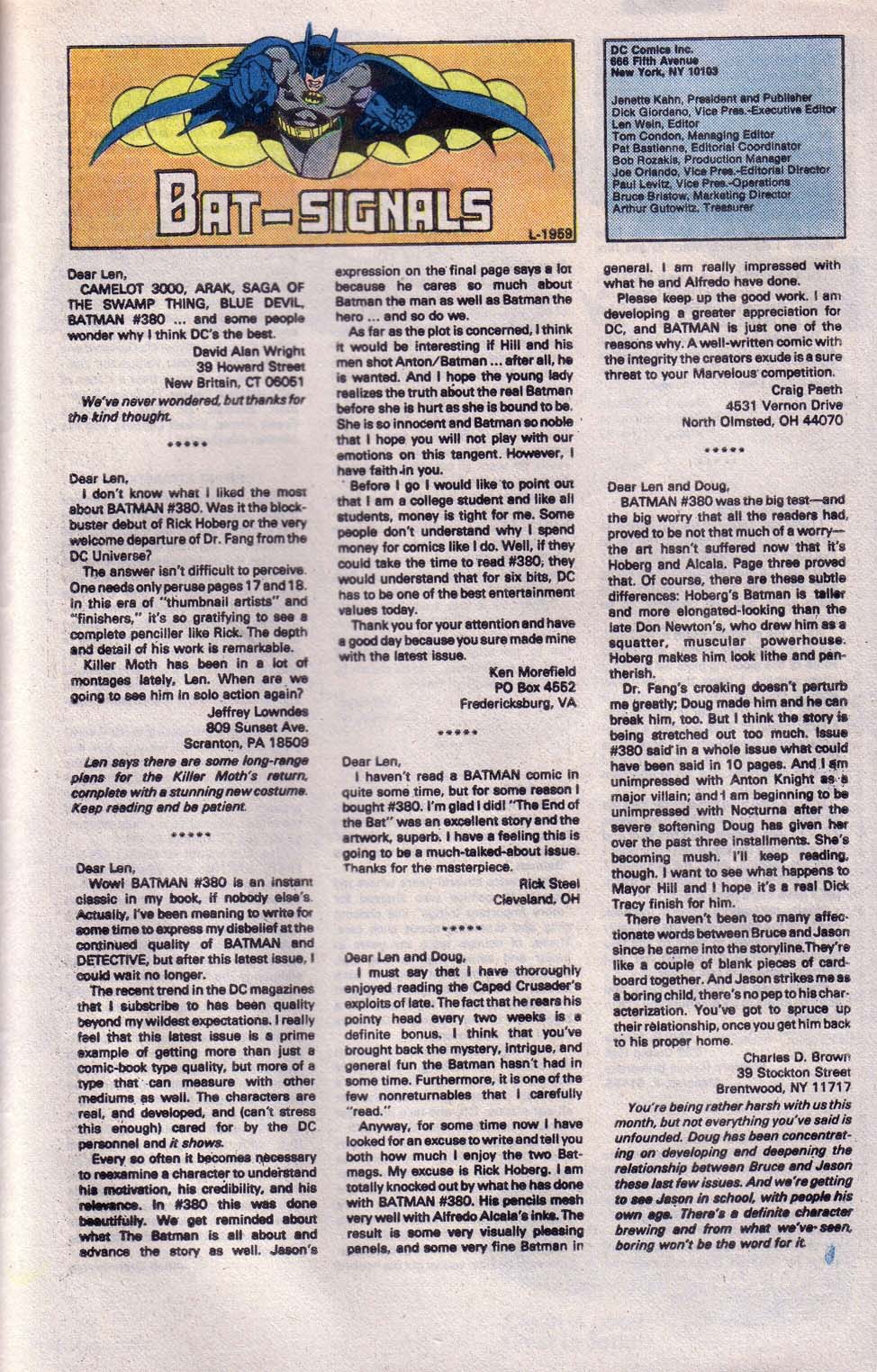 Read online Batman (1940) comic - Issue #384