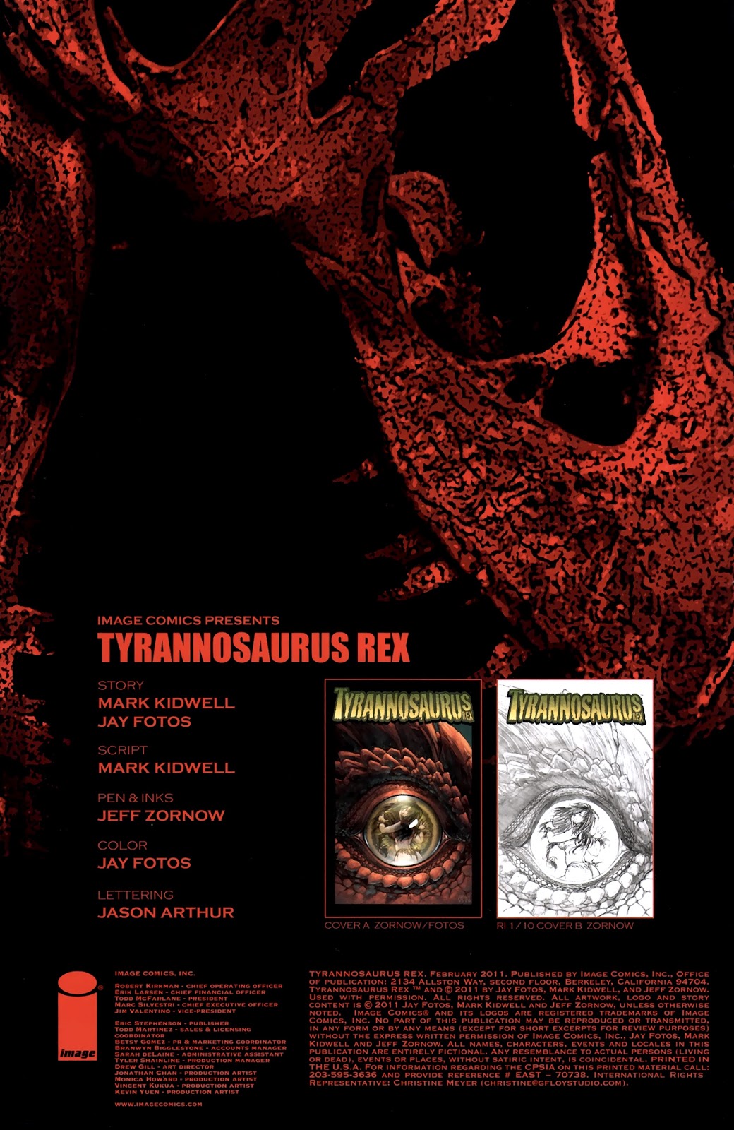 Read online Tyrannosaurus Rex comic - Issue # Full