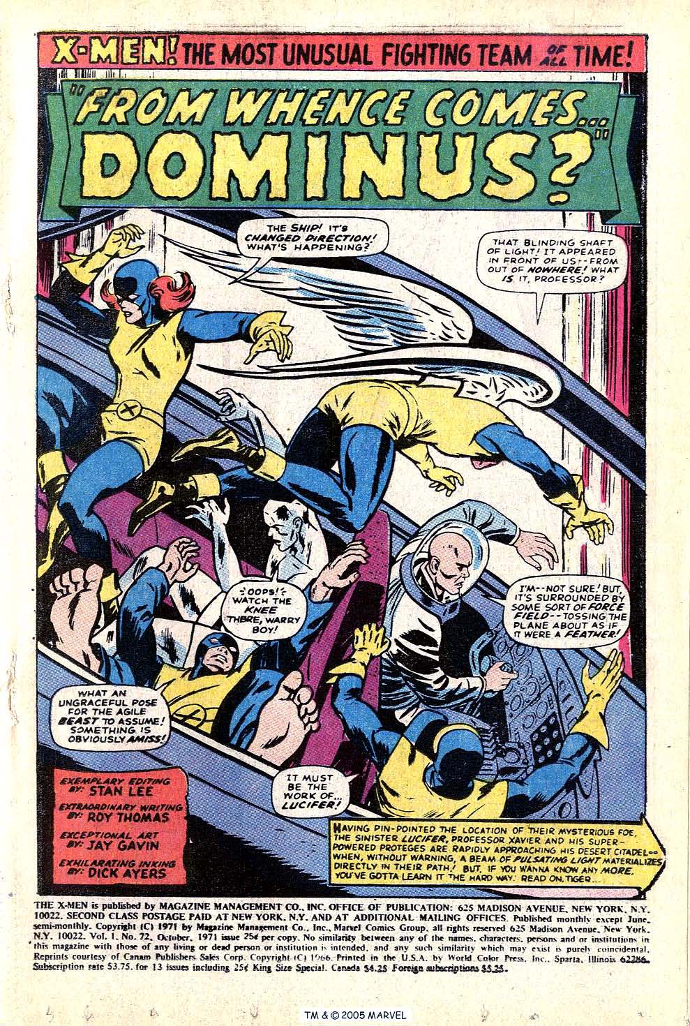 Read online Uncanny X-Men (1963) comic - Issue #72