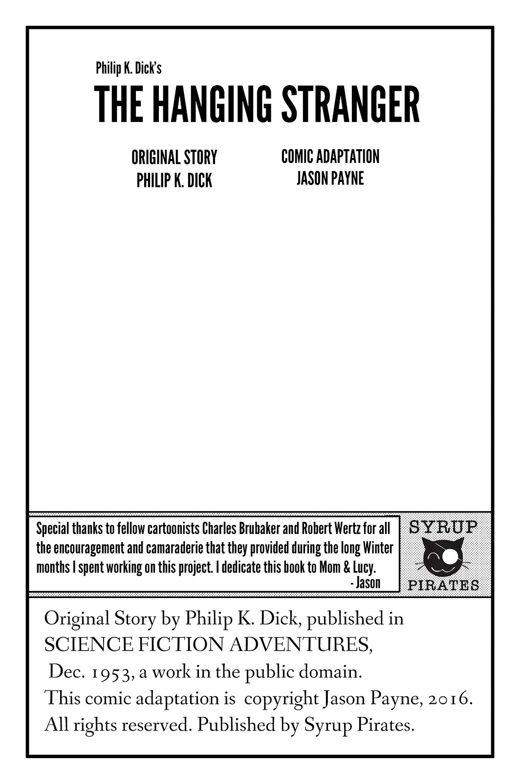 Read online Philip K. Dick's The Hanging Stranger comic - Issue # Full