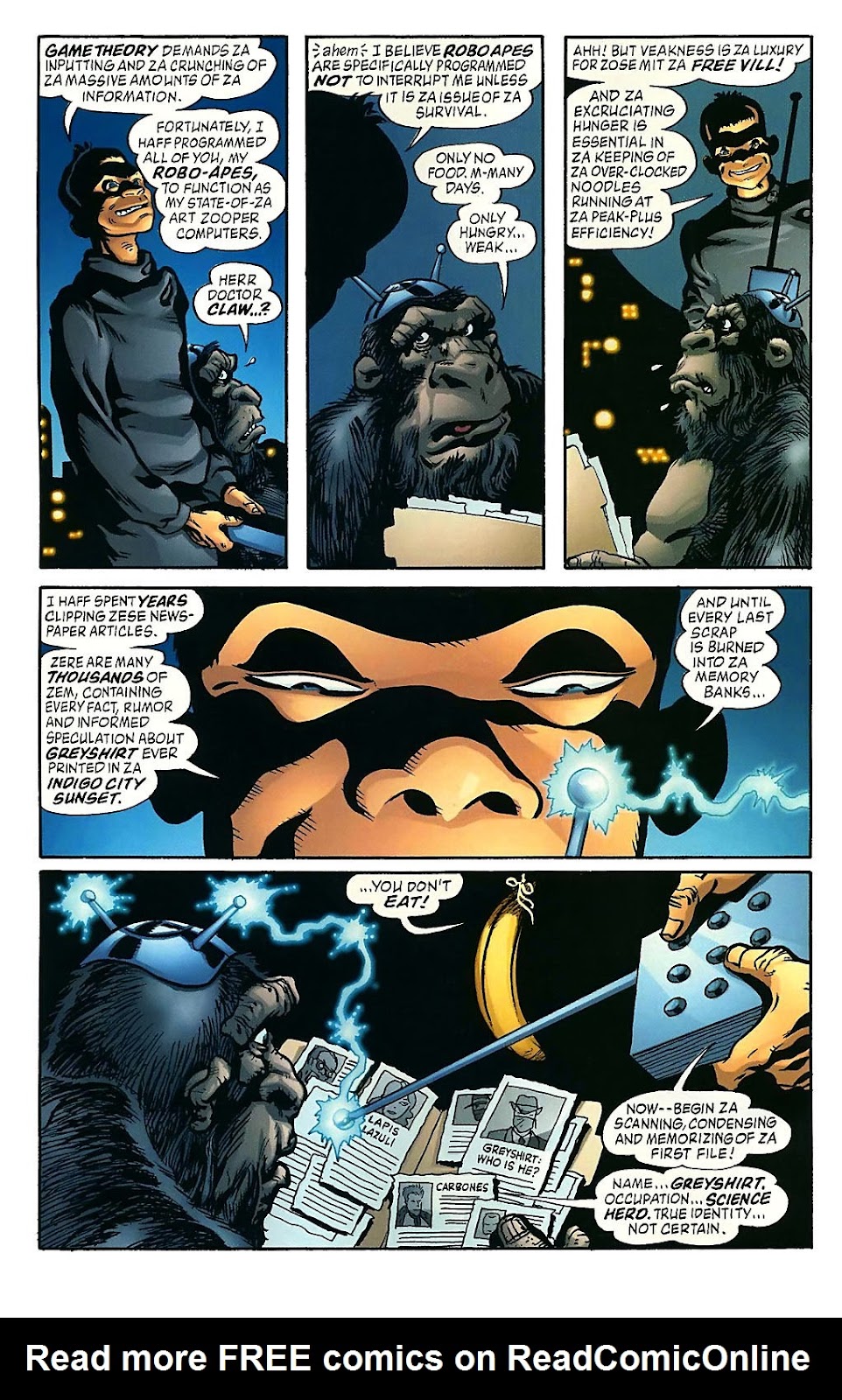 Read online ABC: A-Z, Greyshirt and Cobweb comic - Issue # Full