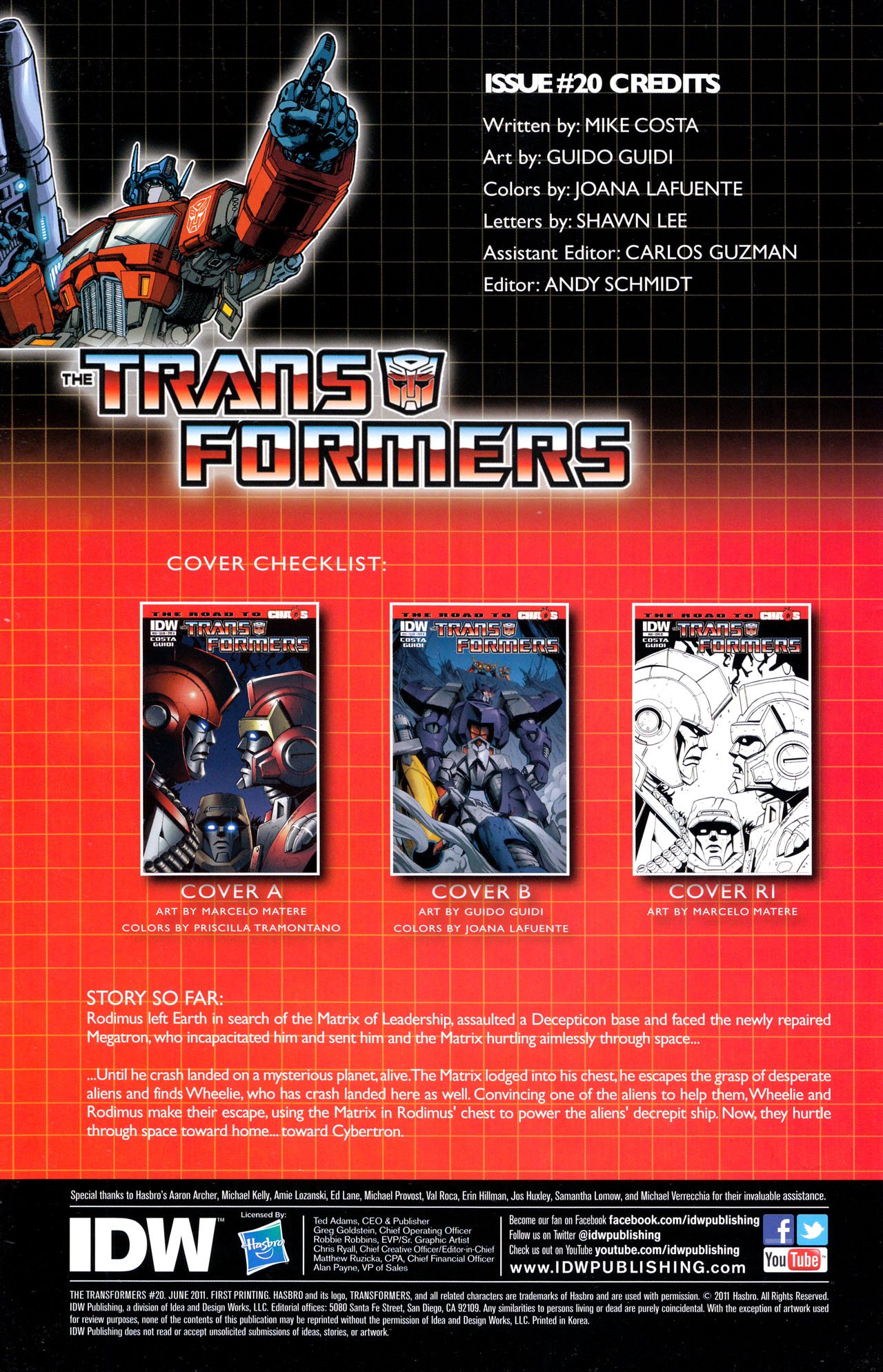 Read online The Transformers (2009) comic - Issue #20