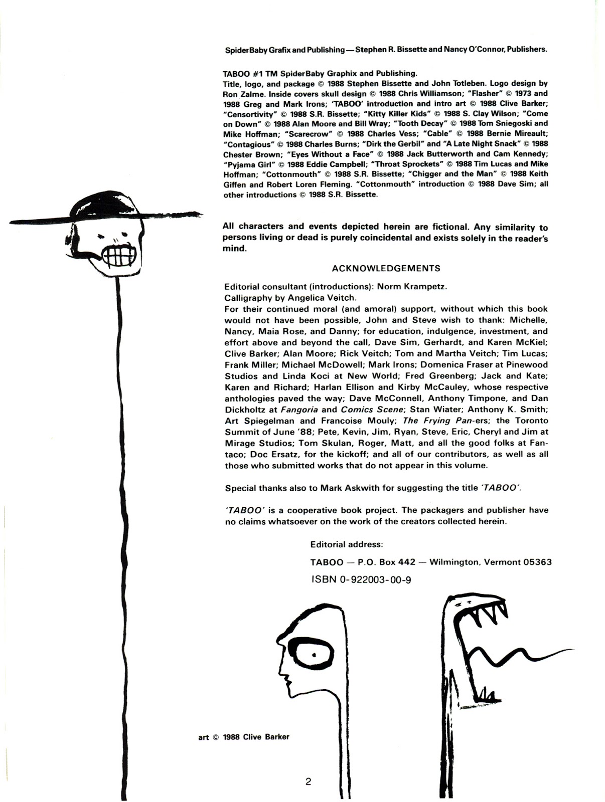 Read online Taboo comic - Issue #1