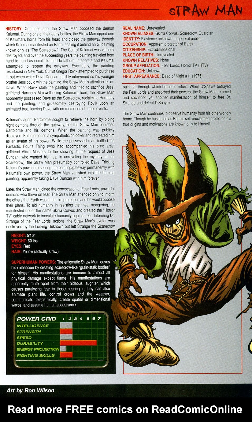 Official Handbook Of The Marvel Universe Horror 2005 | Read Official ...