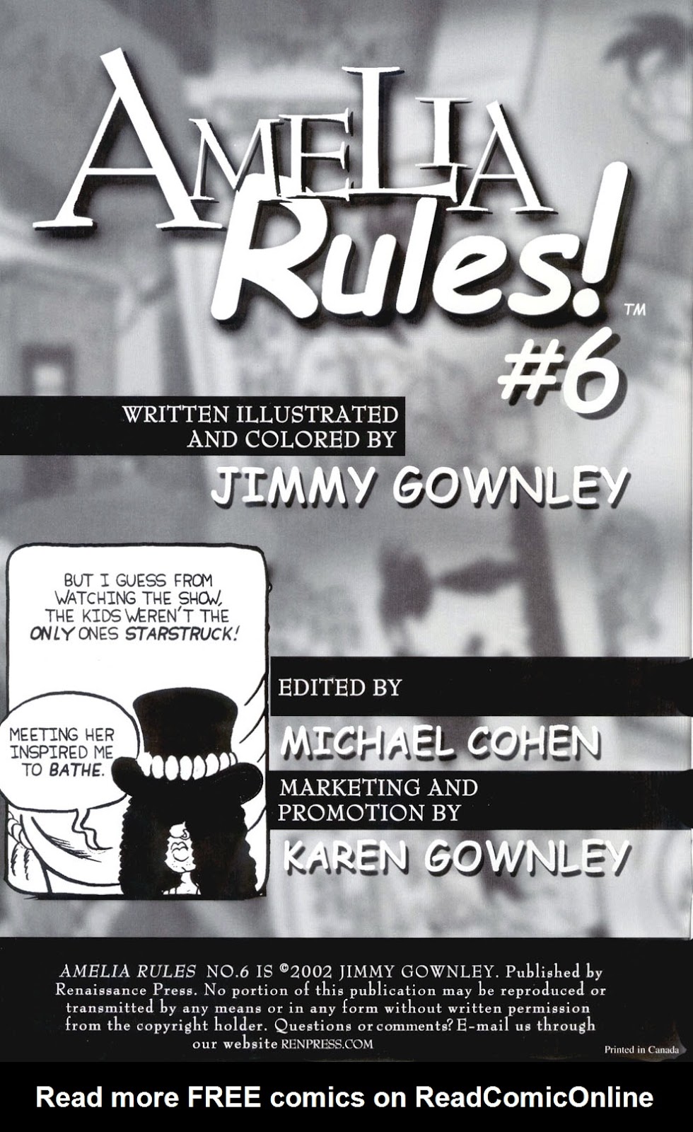 Read online Amelia Rules! comic - Issue #6