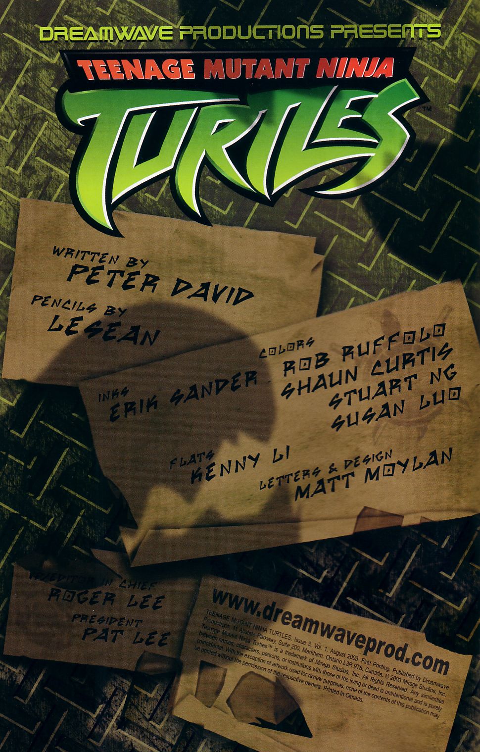 Read online Teenage Mutant Ninja Turtles (2003) comic - Issue #3