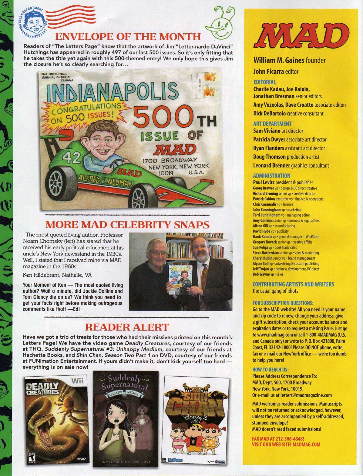 Mad Issue 500 | Read Mad Issue 500 comic online in high quality. Read ...