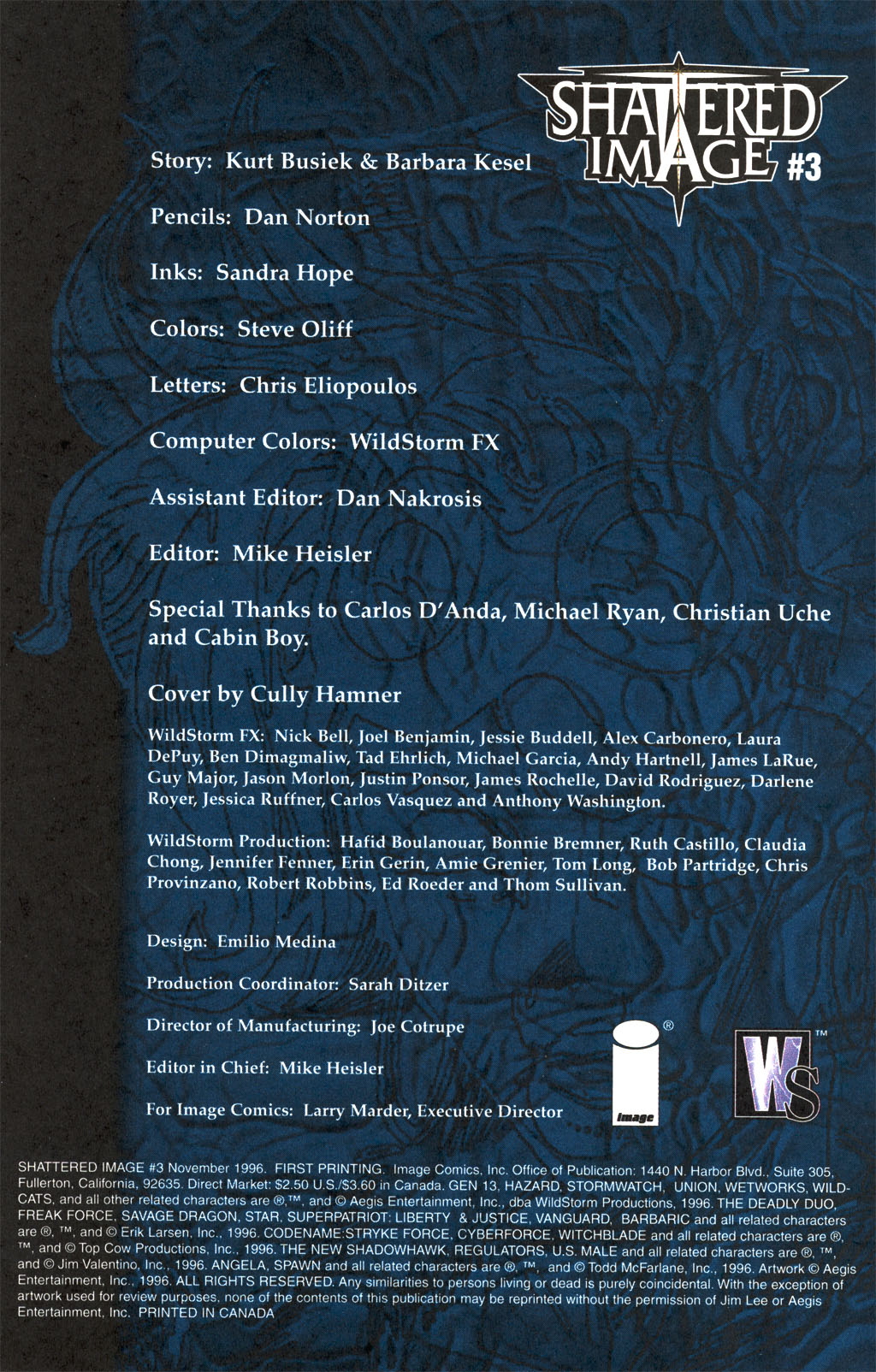 Read online Shattered Image comic - Issue #3