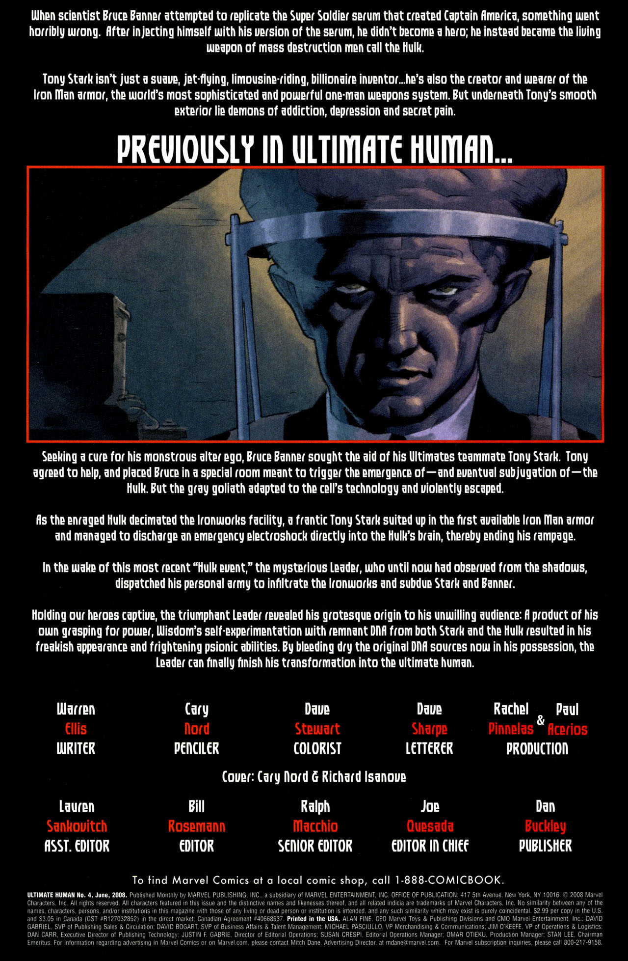 Read online Ultimate Human comic - Issue #4