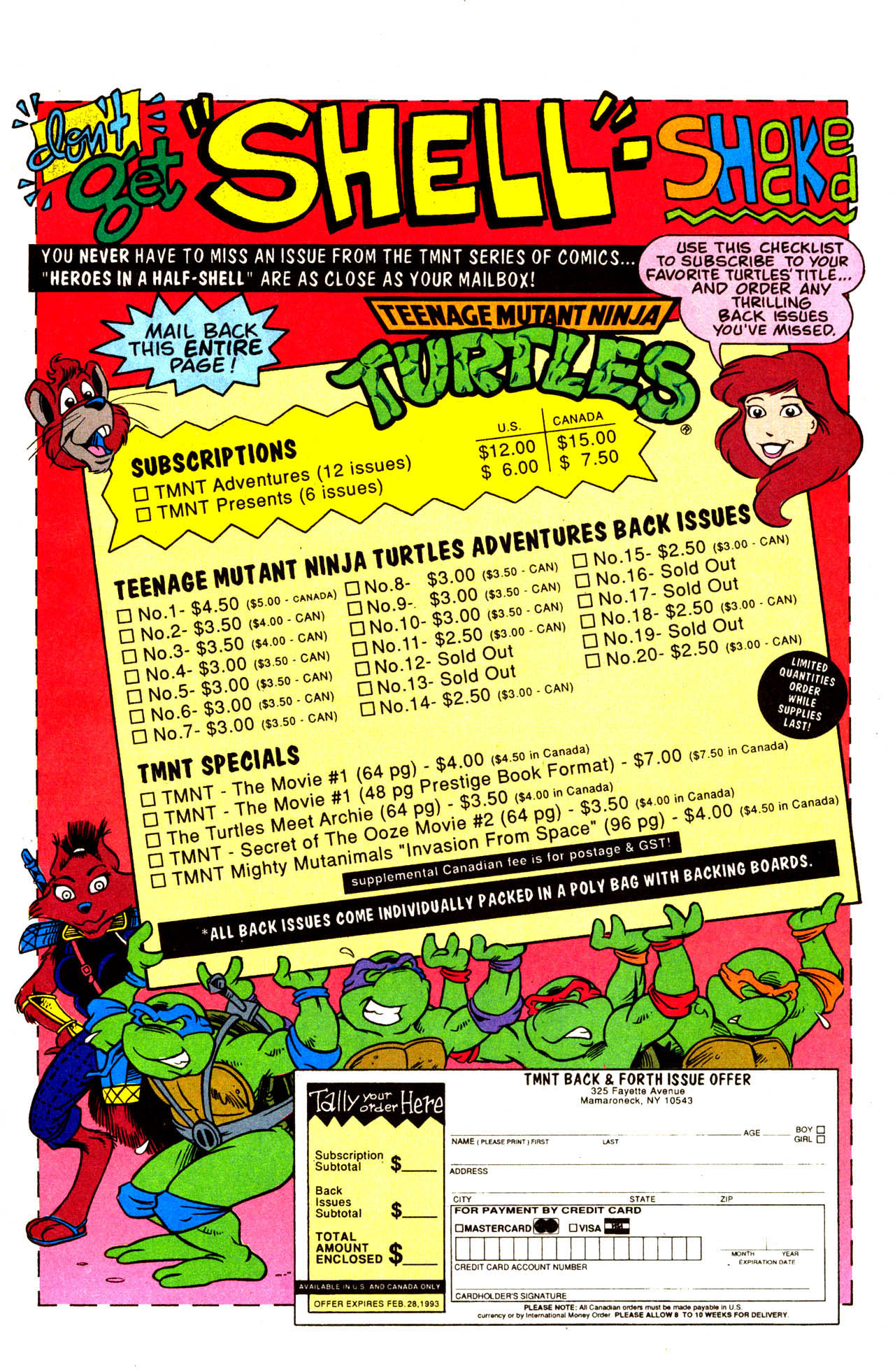 Read online Teenage Mutant Ninja Turtles Adventures (1989) comic ...