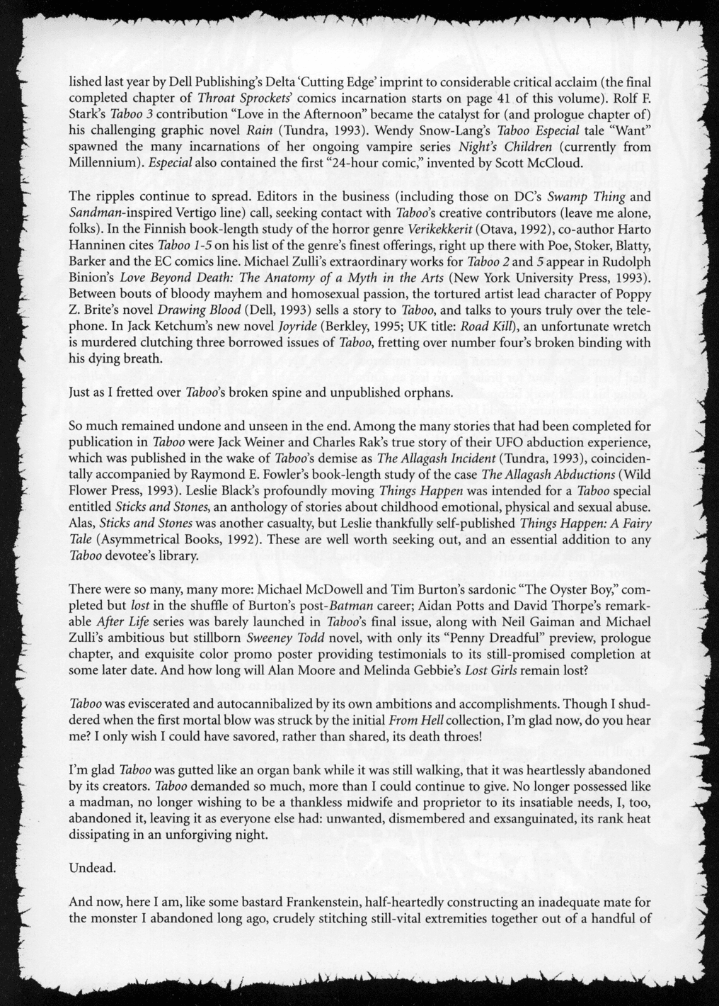 Read online Taboo comic - Issue #8