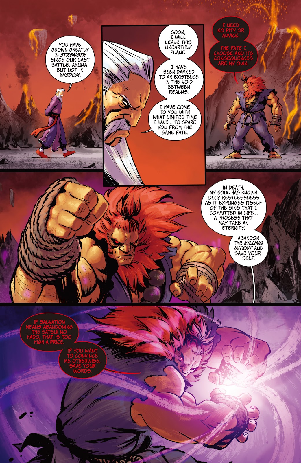 Read online Street Fighter One-shots comic - Issue # Akuma VS Hell