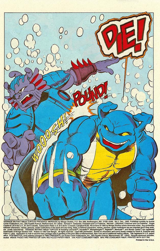 Read online Teenage Mutant Ninja Turtles Presents: Merdude comic - Issue #3