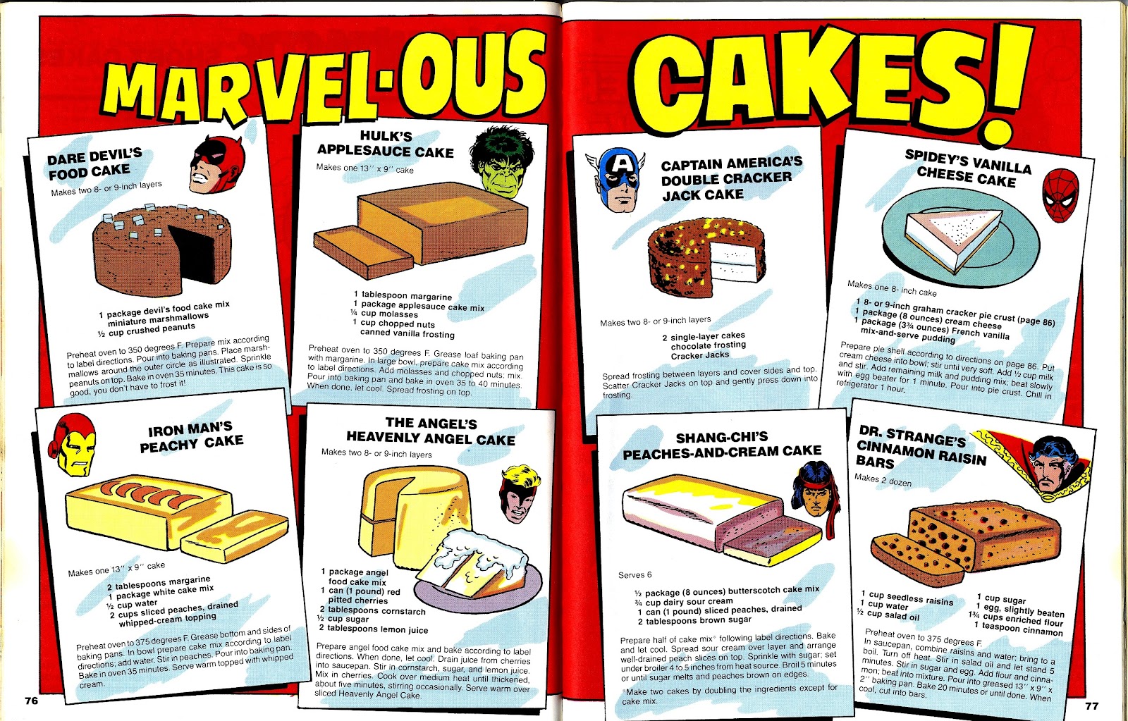 Read online The Mighty Marvel Superheroes' Cookbook comic - Issue # Full