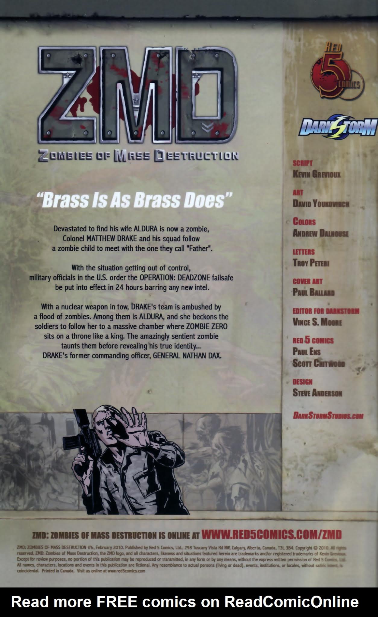 Zmd Zombies Of Mass Destruction Issue 6 | Read Zmd Zombies Of Mass ...
