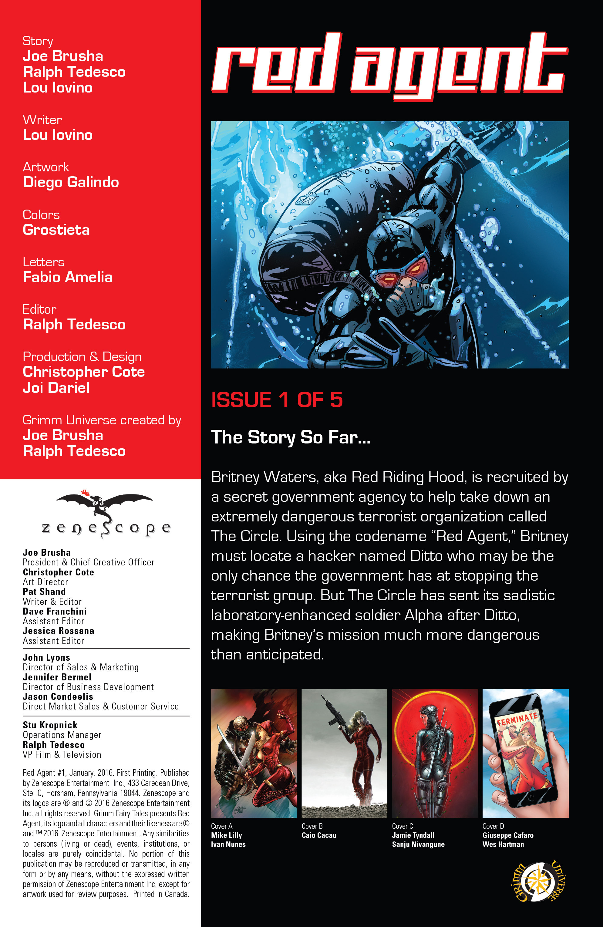 Read online Red Agent comic - Issue #1