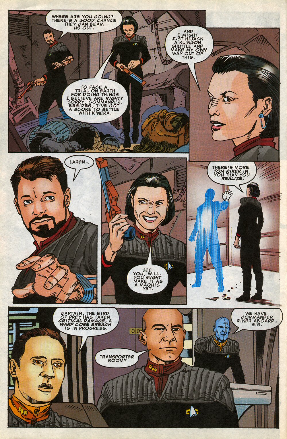 Read online Star Trek: The Next Generation - Riker comic - Issue # Full