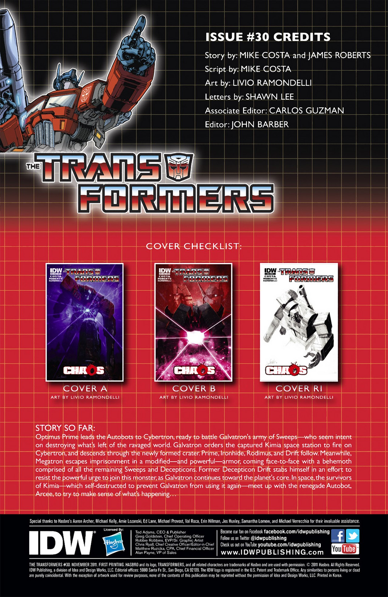 Read online The Transformers (2009) comic - Issue #30