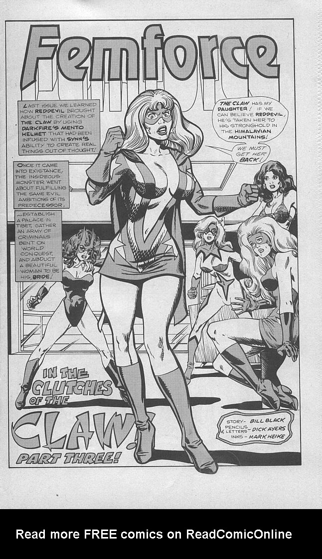 Read online Femforce comic - Issue #52