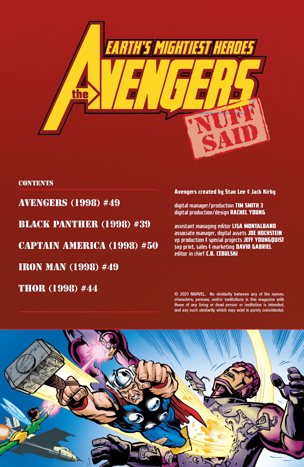 Read online Avengers: Nuff Said comic - Issue # TPB