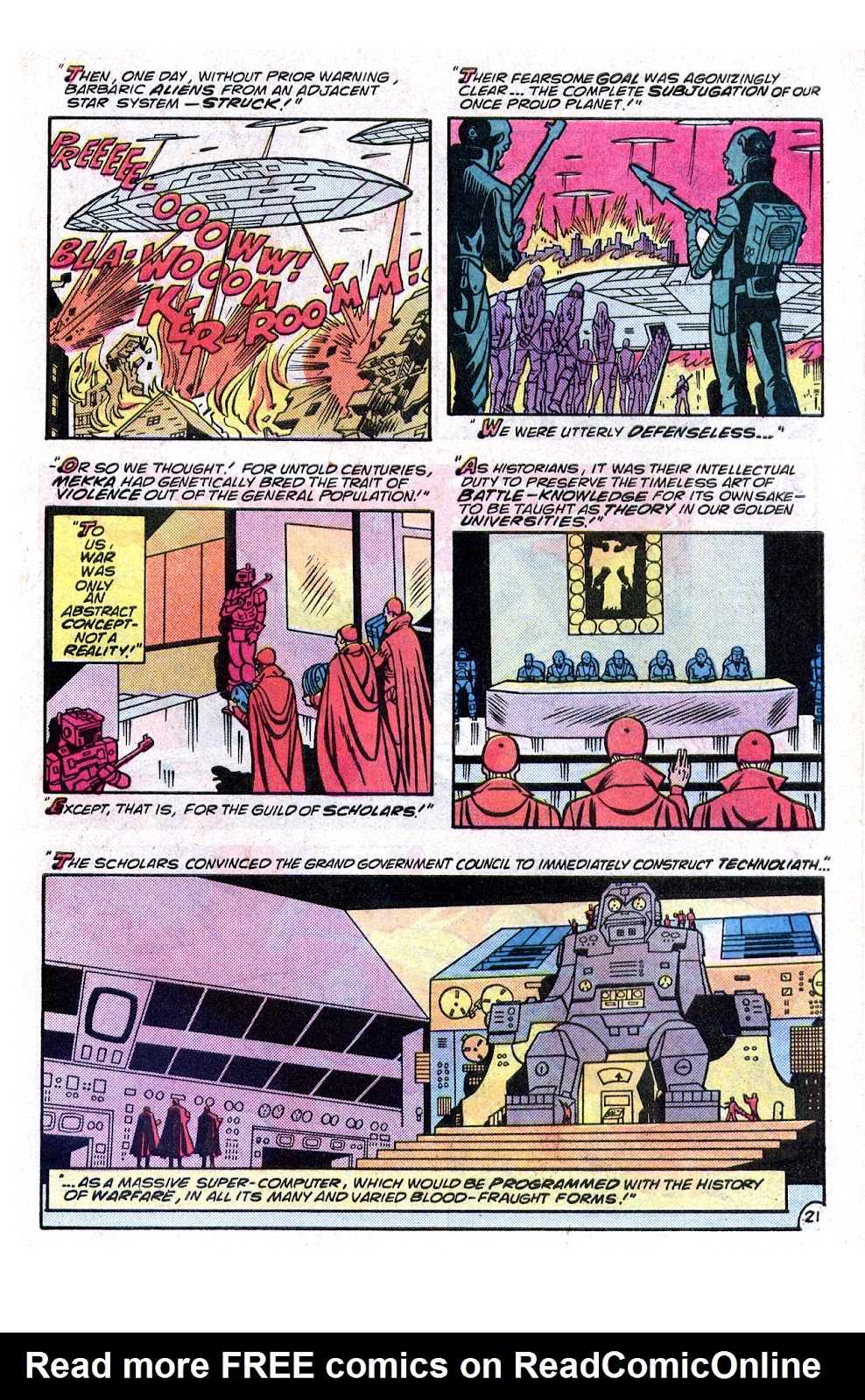 Read online ManTech Robot Warriors comic - Issue #1