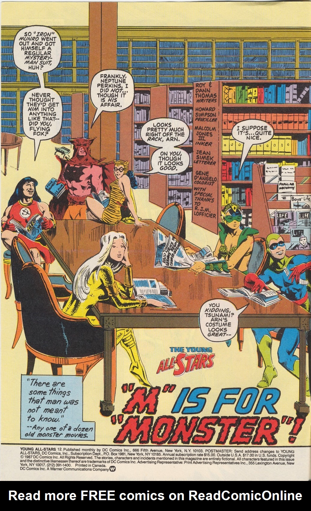 Read online Young All-Stars comic - Issue #12