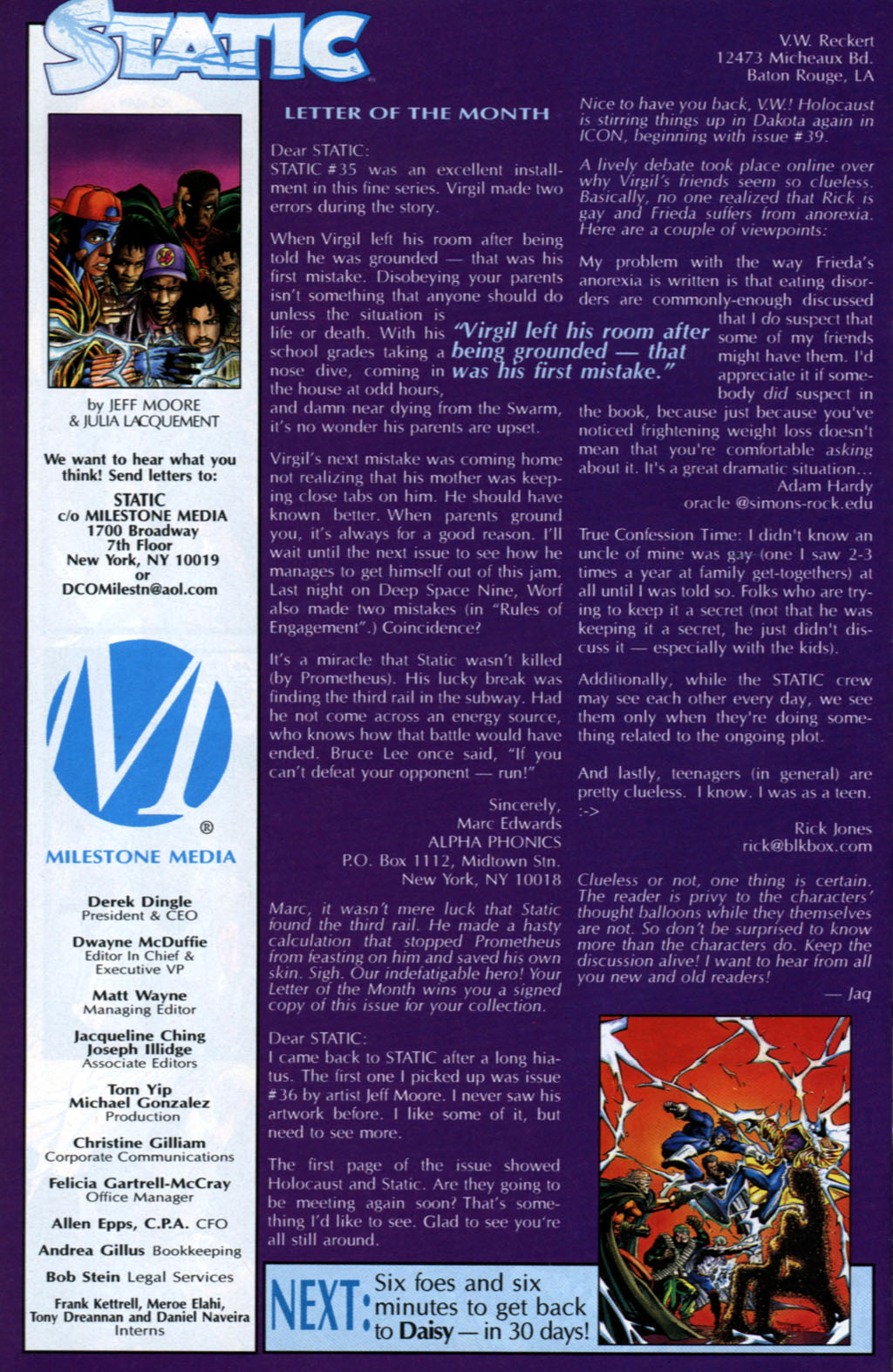 Read online Static comic - Issue #40