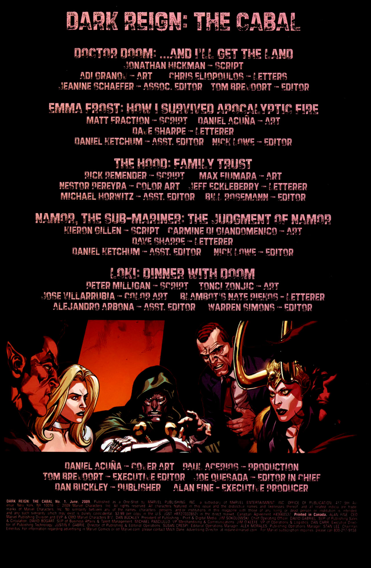 Read online Dark Reign: The Cabal comic - Issue # Full