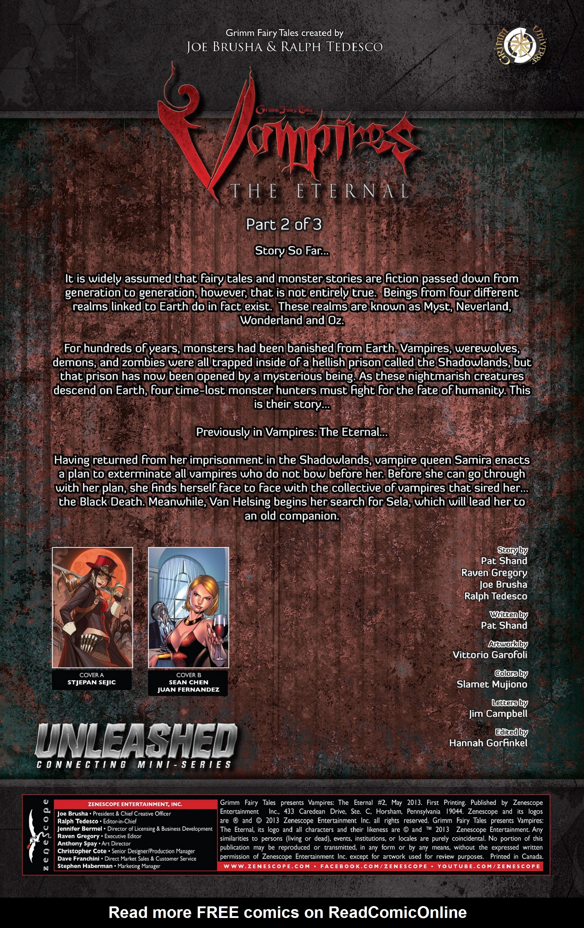 Read online Grimm Fairy Tales presents Vampires: The Eternal comic ...