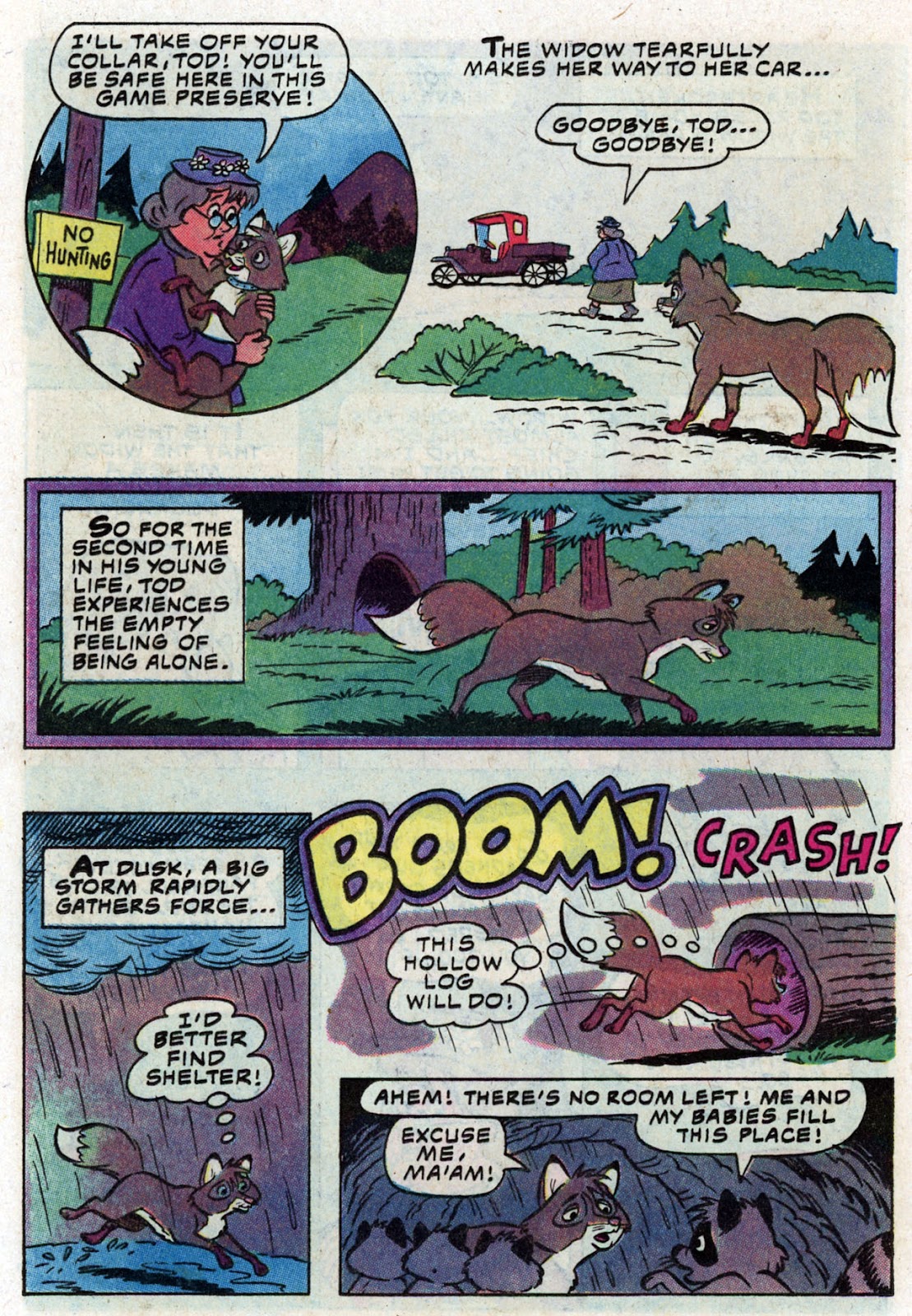 Read online Walt Disney Productions' The Fox and the Hound comic - Issue #2