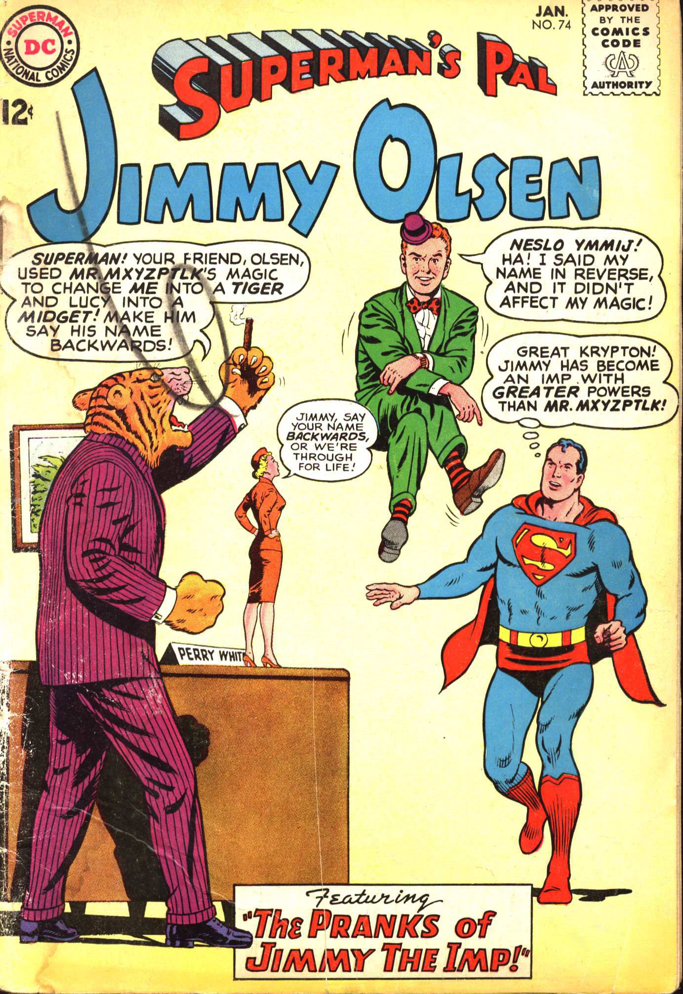 Read online Superman's Pal Jimmy Olsen comic - Issue #74