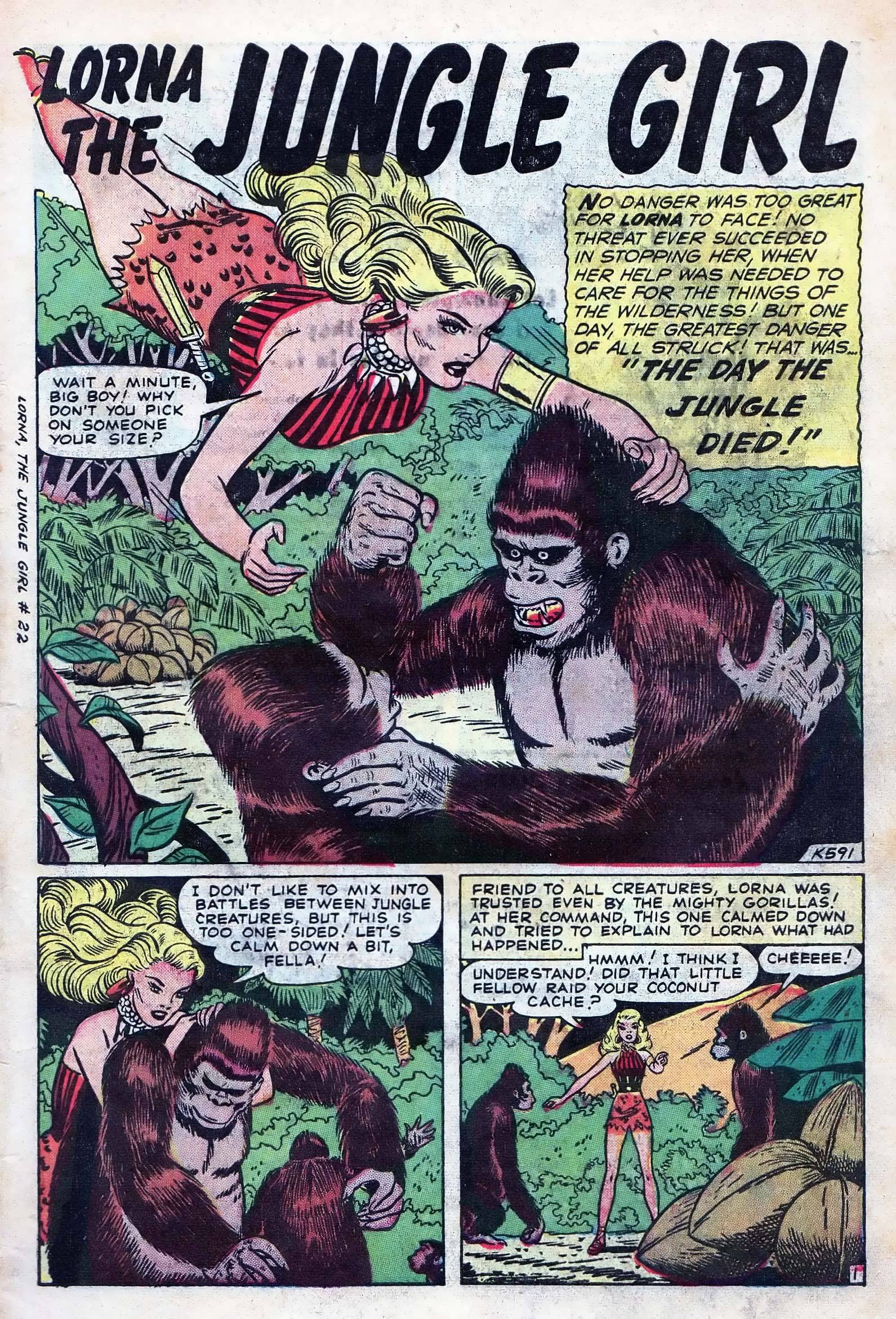 Read online Lorna, The Jungle Girl comic - Issue #22