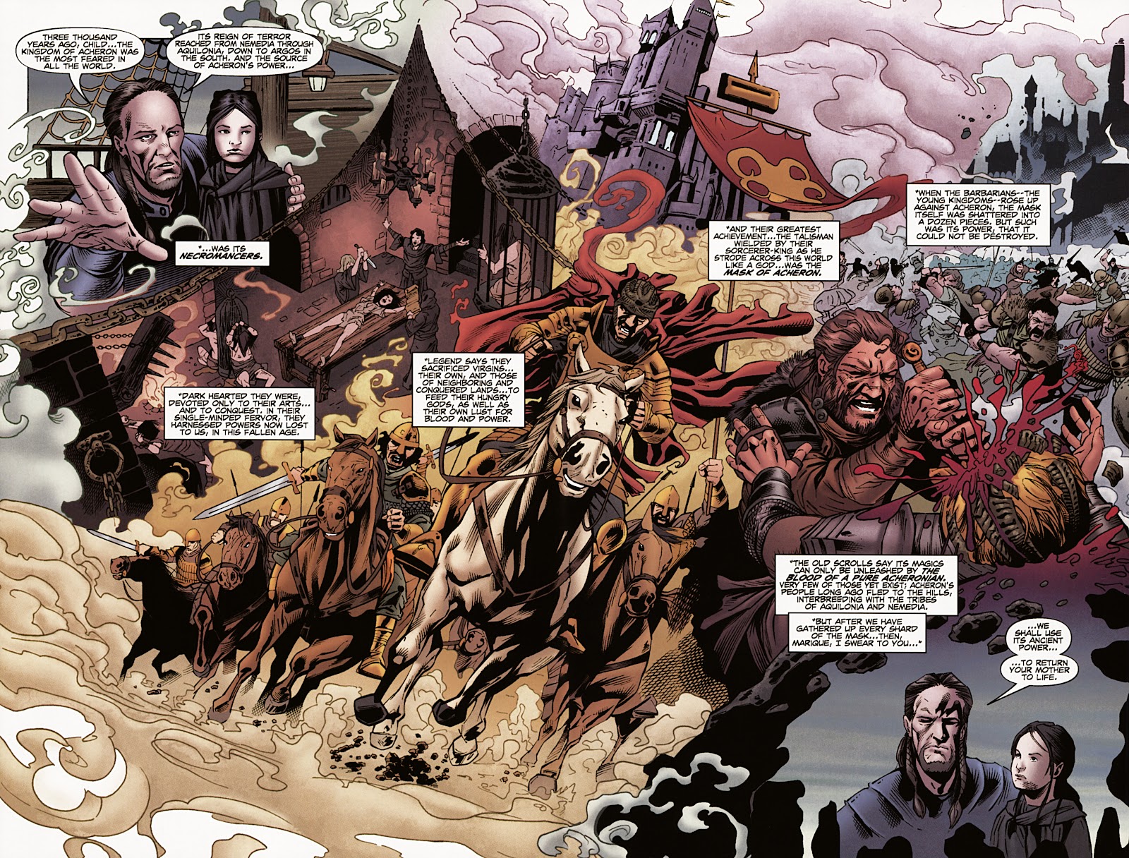 Read online Conan the Barbarian: The Mask of Acheron comic - Issue # Full