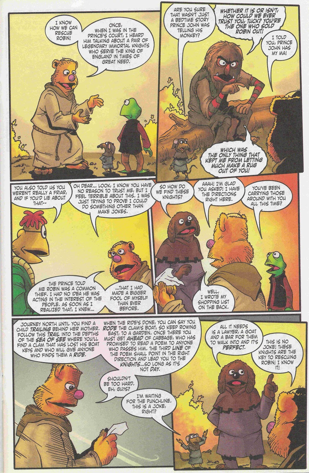 Read online Muppet Robin Hood comic - Issue #4