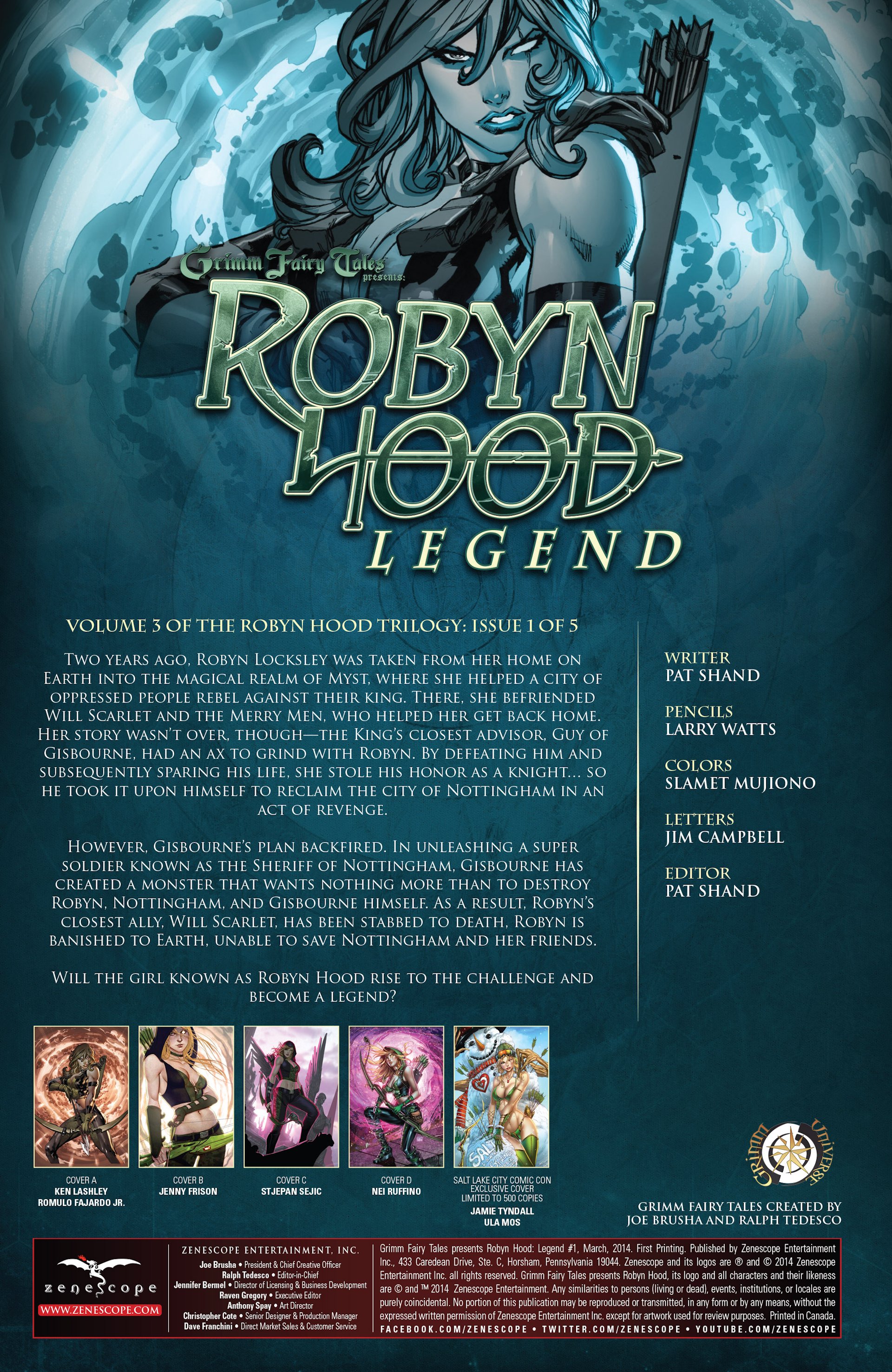 Read online Grimm Fairy Tales presents Robyn Hood: Legend comic - Issue #1